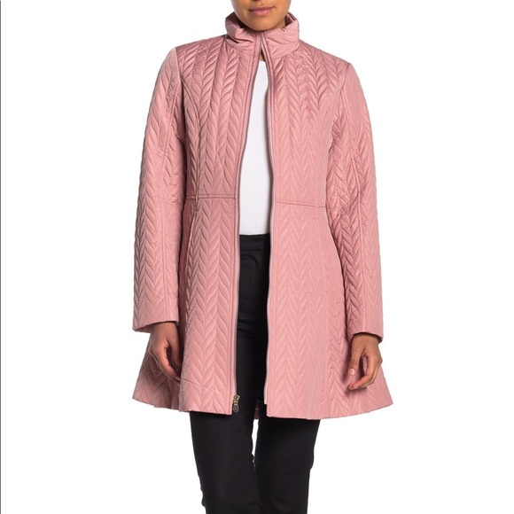kate spade | Jackets & Coats | Kate Spade Herringbone Quilted Jacket M ...